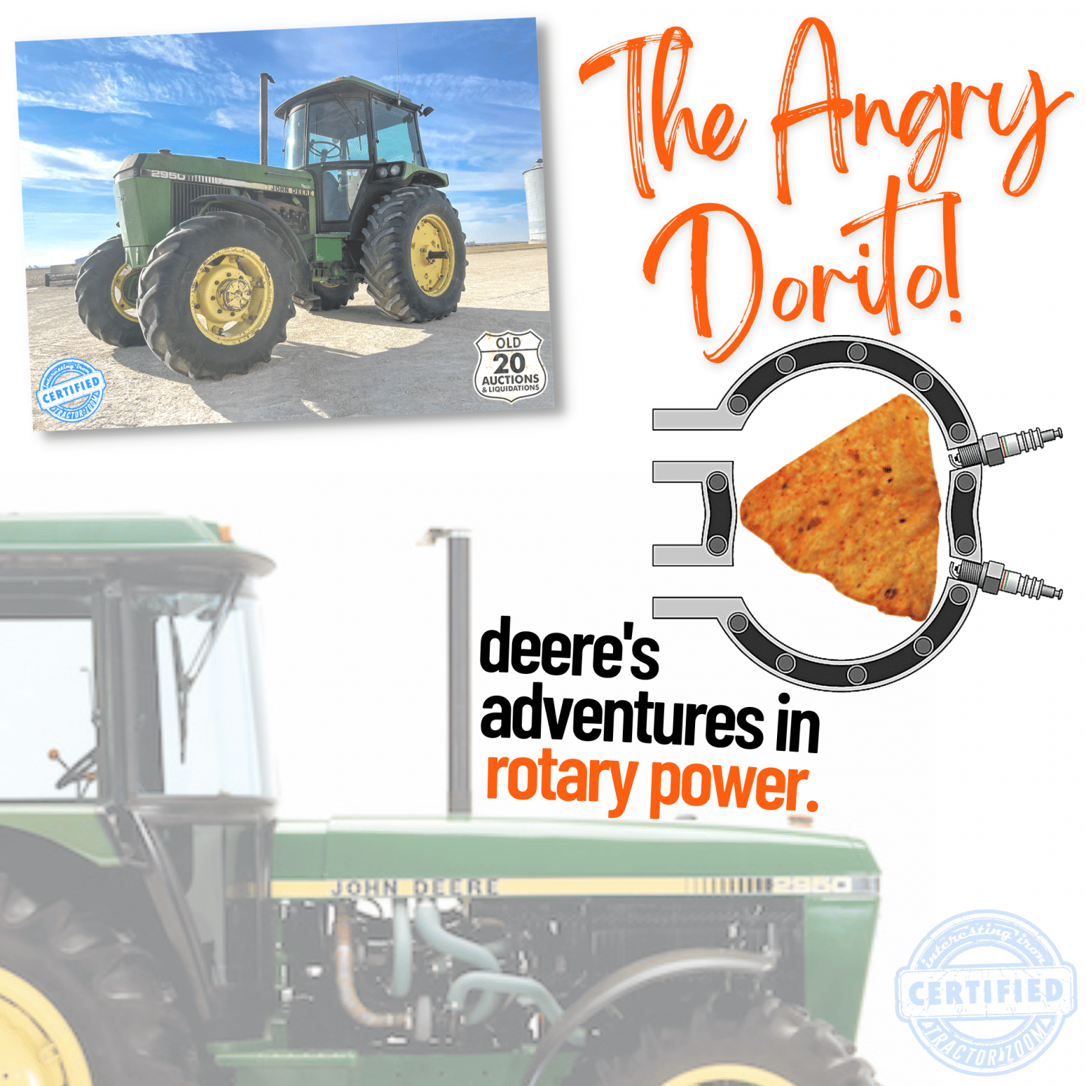 The Angry Dorito: The John Deere Rotary Engine - Tractor Zoom